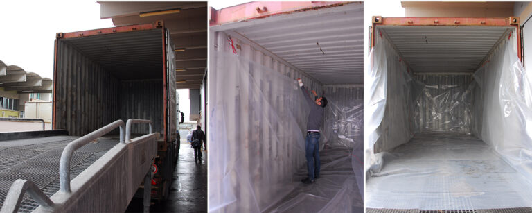 Carriage of hides and skins in container - Eceplast