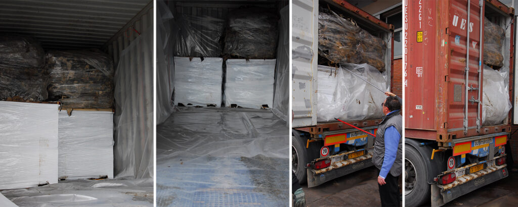 Carriage of hides and skins in container - Eceplast
